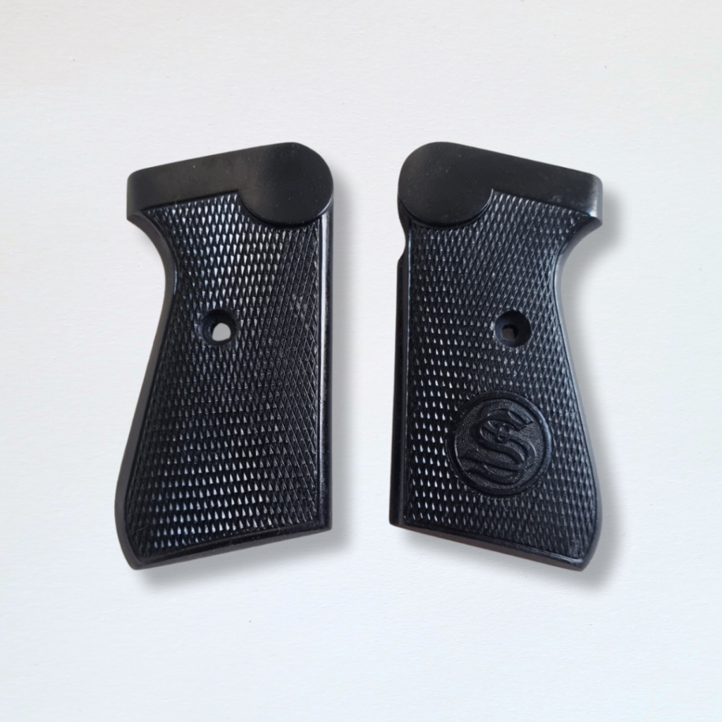 Walther PP grips + Box magazine extension set black ww2