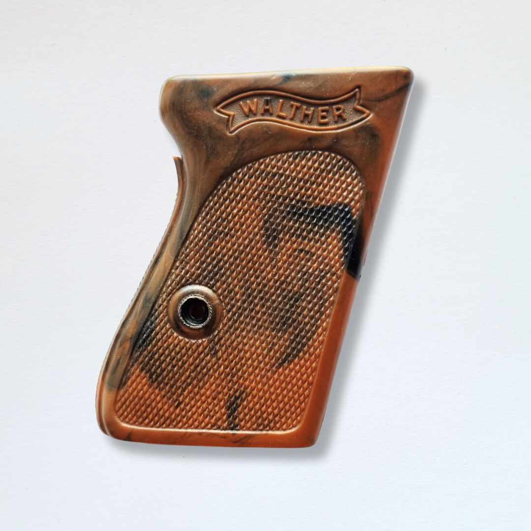 Walther ppk Grip Marbled Brown ww2 one piece